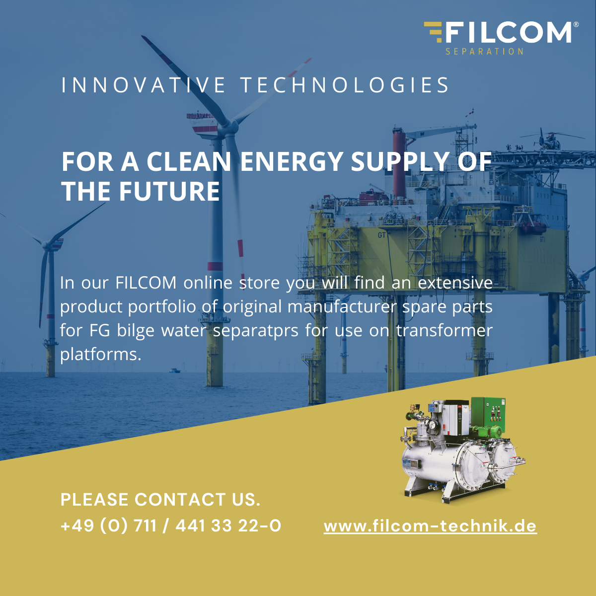 Innovative technologies for the energy supply of the future